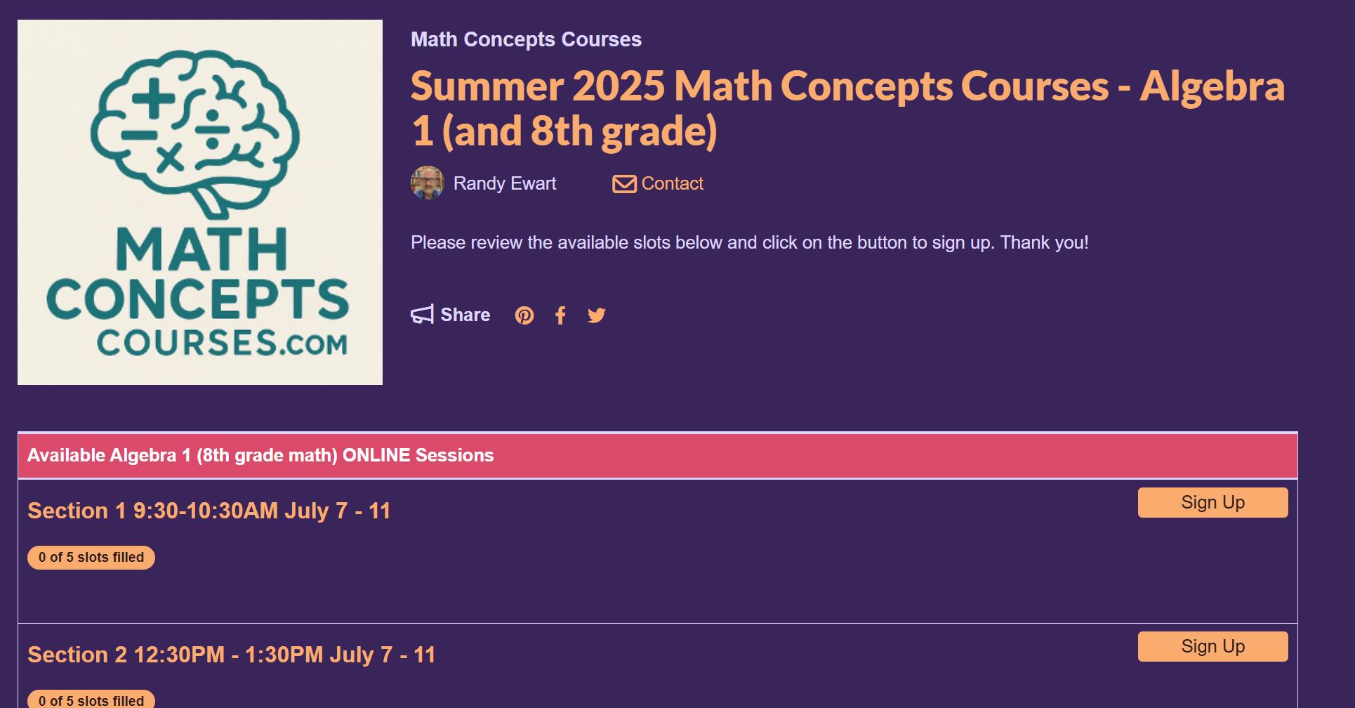 Algebra 1 (and 8th grade math) – Math Concepts Courses